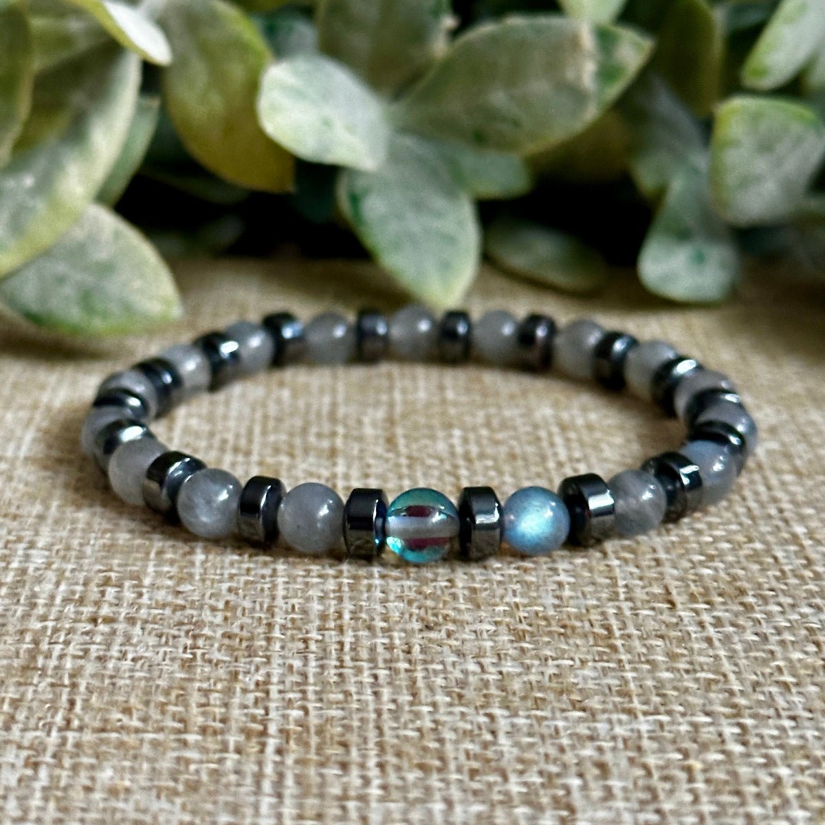Circle of Shadow and Light | Balance and Clarity Gemstone Bracelet ...