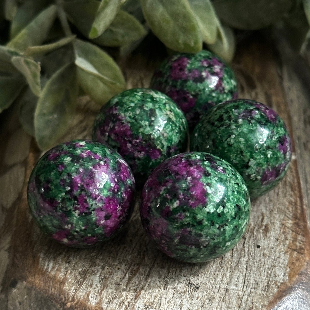 Ruby Zoisite (Anyolite) Sphere – InJewels Healing Jewelry