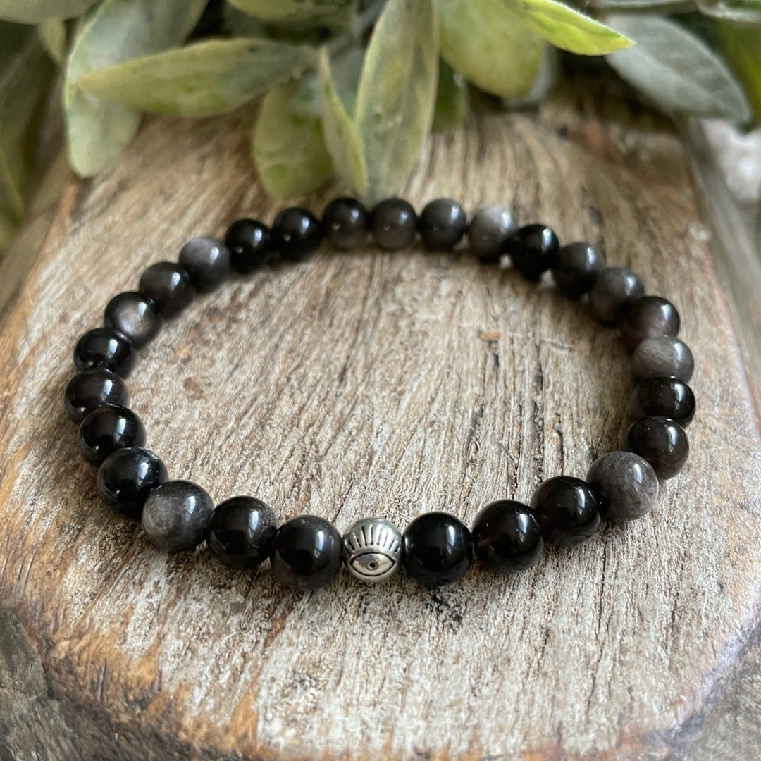 Full Moon: Silver Sheen Obsidian Mini – InJewels Healing Jewelry