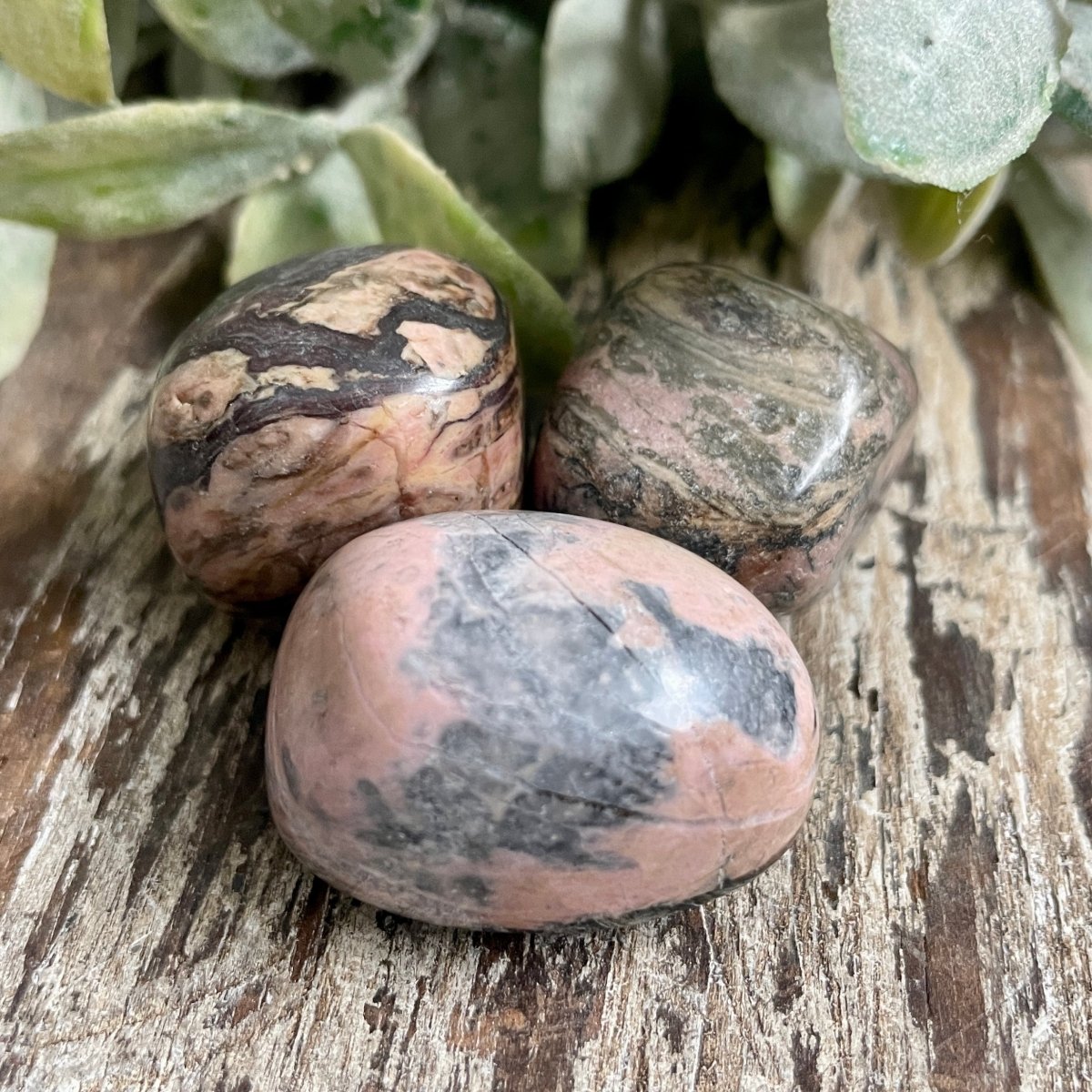 Rhodonite Tumbled Stone – InJewels Healing Jewelry