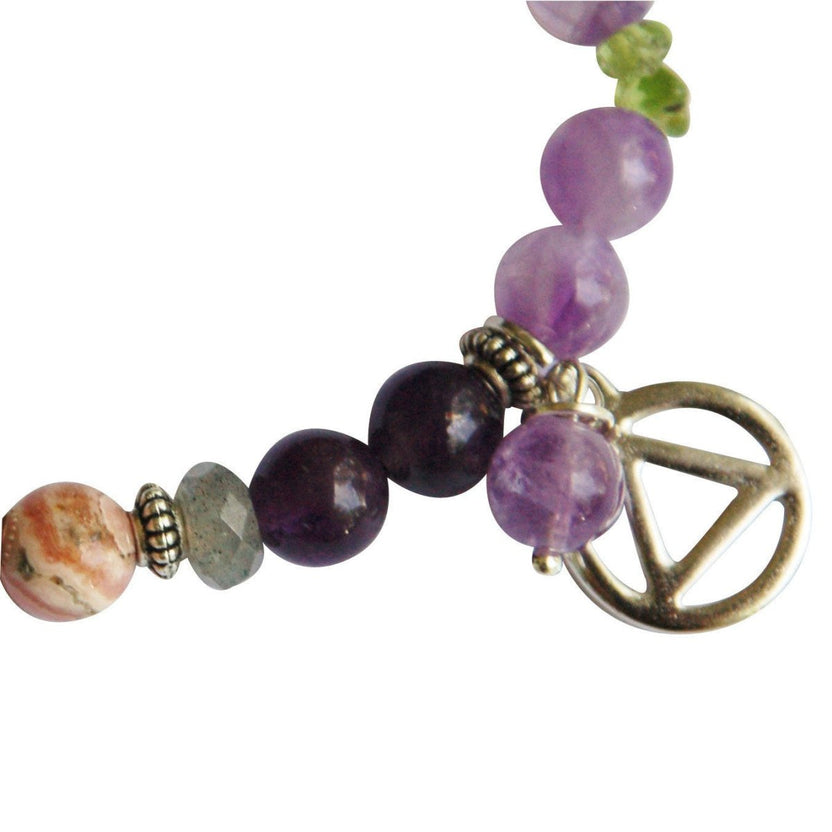 Crown Chakra Balancing Bracelets | Sahasrara Stone Chakra Bracelet ...